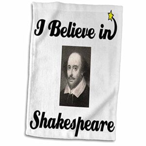 3drose dooni designs i believe in designs - i believe in shakespeare - towels (twl-105526-1)