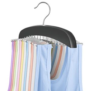 resovo upgrade tank top hanger closet storage and organizer for closet tank top organizer space saving 24 metal hooks closet organizer and storage for tank top, cami, tie etc.