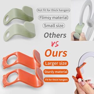 SLMT Clothes Hanger Connector Hooks 50PCS Panda Shaped Space Saver Hanger Extender Hooks Closet Organizer for Plastic Hangers Velvet Hangers Wooden Hangers Wire Hangers Heavy Duty Hangers (50 Pack)