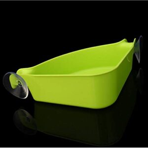 1pc suction cup corner shower caddy bathroom shower shelf storage basket wall mounted organizer green