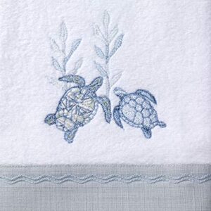 Avanti Linens - Hand Towel, Soft & Absorbent Cotton Towel (Caicos Collection, Optic White)