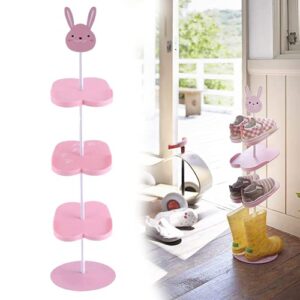 nobrand children’s shoe rack, kid’s shoe organizer, kid children cartoon animal pattern shoe rack holder stand storage organizer toddler shoe storage kid’s shoe rack(rabbit)