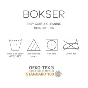 Bokser Home Hospitality Victory Hand Towels, Luxury Quality for Bathroom, Home, Spa and More, 627 GSM, 100% Combed Cotton Providing a Soft, Luxurious Feel, 16" x 30” (Pack of 6)