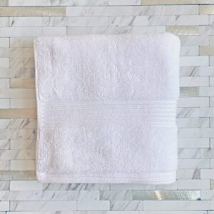 Bokser Home Hospitality Victory Hand Towels, Luxury Quality for Bathroom, Home, Spa and More, 627 GSM, 100% Combed Cotton Providing a Soft, Luxurious Feel, 16" x 30” (Pack of 6)