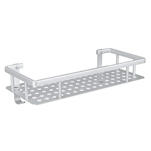 SUBTRACTION Shower Shelf No Drilling Wall Mount Bathroom Rack, Aluminum Shower Caddy, Square Shower Organizer Storage Basket for Shampoo