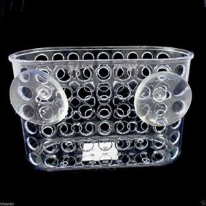 trisonic shower caddy bath bathroom organizer storage basket soap holder w/suction cups