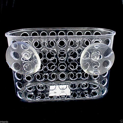 Trisonic Shower Caddy Bath Bathroom Organizer Storage Basket Soap Holder W/Suction Cups