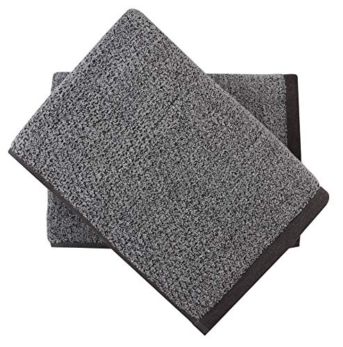 Everplush Diamond Jacquard Bath Towel Set, 2 Pack, Gray