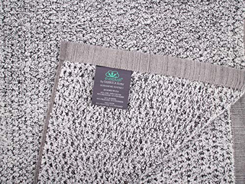 Everplush Diamond Jacquard Bath Towel Set, 2 Pack, Gray