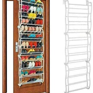 COLIBROX Trade Shop Over-The-Door Shoe Rack 36 Pairs forWall Hanging Closet Organizer Storage Stand