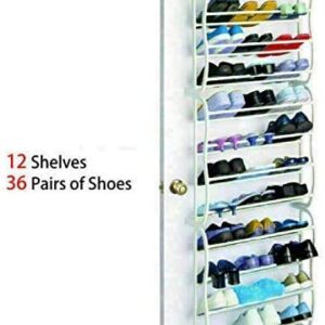 COLIBROX Trade Shop Over-The-Door Shoe Rack 36 Pairs forWall Hanging Closet Organizer Storage Stand