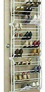 COLIBROX Trade Shop Over-The-Door Shoe Rack 36 Pairs forWall Hanging Closet Organizer Storage Stand