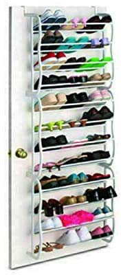 COLIBROX Trade Shop Over-The-Door Shoe Rack 36 Pairs forWall Hanging Closet Organizer Storage Stand