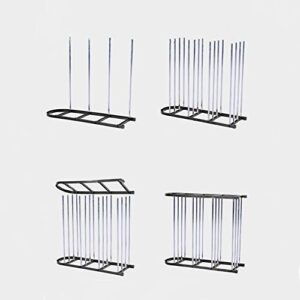 Fdit Shoe Rack Organizer Storage Bench Plastic & Aluminum Metal Standing Shoe Rack DIY Shoes Storage Shelf Home Organizer Organize Your Closet Cabinet Entryway No Tools Required(501958CM)