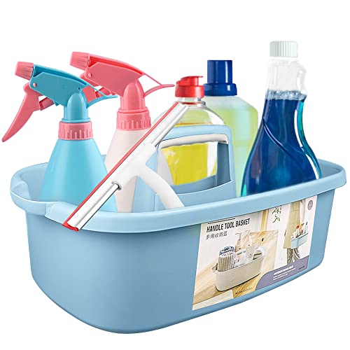 Tidy Monster Commercial Large Plastic Storage Carry Caddy for Cleaning Products, Spray Bottles, Sports/Water Bottles, and Postmates/Uber Eats Drivers