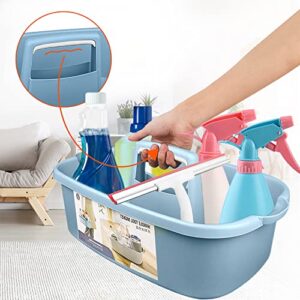 Tidy Monster Commercial Large Plastic Storage Carry Caddy for Cleaning Products, Spray Bottles, Sports/Water Bottles, and Postmates/Uber Eats Drivers