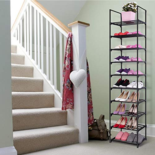 OYREL Shoe Rack, Sturdy Metal Shoe Rack Organizer,Narrow Shoe Rack,Shoe Racks for Closets,Shoes Rack,Shoe Stand,Shoe Shelf