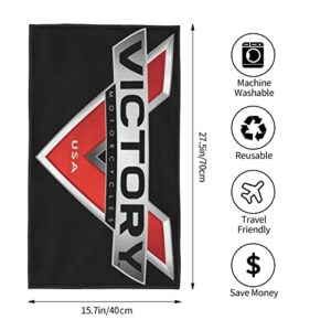 NEWCREATEES Towels Victory Company Motorcycles Hand Towel Highly Absorbent Small Bath Towel Home Bathroom Decorations for Bathroom, Hand, Face, Gym 16"x27.5"