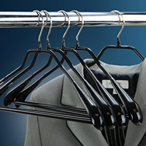 Mawa by Reston Lloyd BodyForm Series Non-Slip Space-Saving Extra Wide Clothes Hanger with Bar for Pants