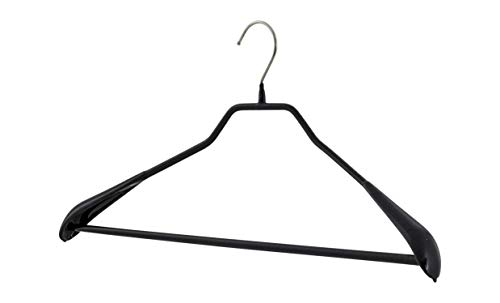 Mawa by Reston Lloyd BodyForm Series Non-Slip Space-Saving Extra Wide Clothes Hanger with Bar for Pants