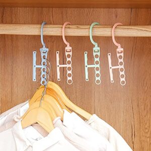 Gaweb Clothes Hanger, Hook Sturdy Space-Saving Plastic Coat Laundry Drying Rack for Wardrobe - Pink, One Size