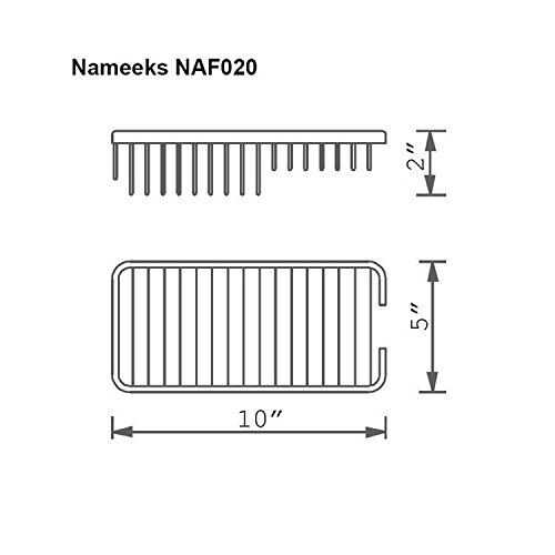 Nameeks NFA020 NFA Shower Basket, One Size, Chrome