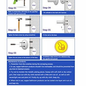 Konhard CS005 Wall Mounted Stainless Steel Bathroom Shower Corner Caddy Rust Proof, Brushed Steel