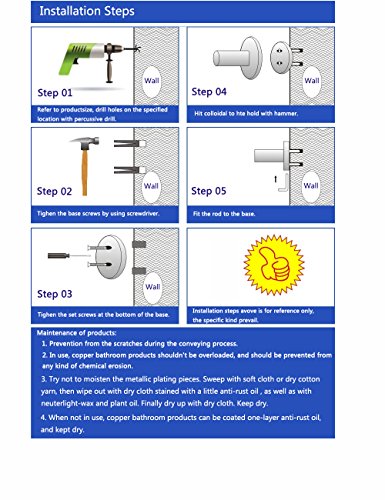 Konhard CS005 Wall Mounted Stainless Steel Bathroom Shower Corner Caddy Rust Proof, Brushed Steel