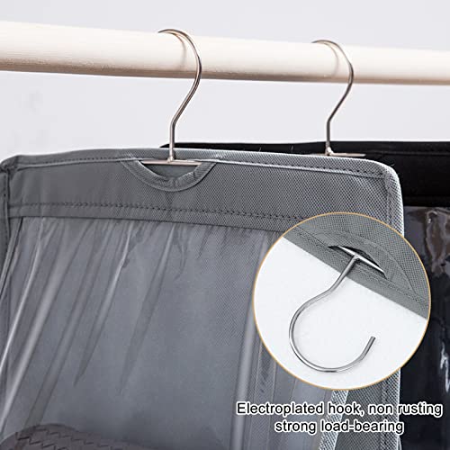 Yllshengyu Purse Handbag Hanging Organizer Closet Shelves Bag Purse Holder Organizer for Closet for Family Closet Bedroom for Storage Bag for Bra Socks Underwear Underpants Foldable Universal Fit