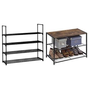 homefort 4-tier shoe rack all metal 3-tier shoe rack