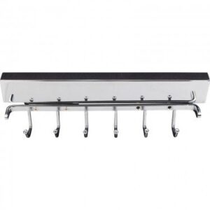 deluxe sliding belt rack - chrome - 12 inch