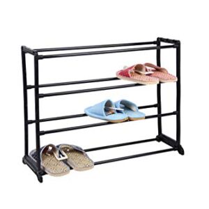 Sunbeam 12-Pair Shoe Rack, Black (SR00754)