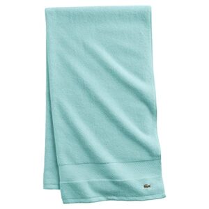 lacoste heritage supima cotton bath sheet, mint, 35" x 70"