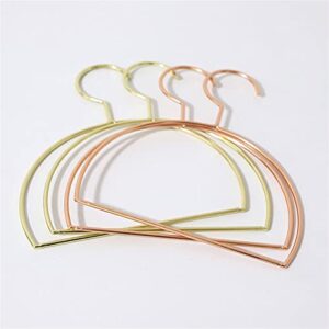 NFEGSIYA Hangers 10pcs/lot Multifunctional Scarf Belt Round Clothes Hangers Iron Round Hangers Creative Scarf Hangers Metal Round Hanger (Color : Gold)