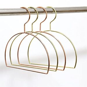 NFEGSIYA Hangers 10pcs/lot Multifunctional Scarf Belt Round Clothes Hangers Iron Round Hangers Creative Scarf Hangers Metal Round Hanger (Color : Gold)