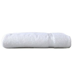 linum home textiles hb00-1bs herringbone premium authentic soft 100% turkish cotton luxury hotel collection bath sheet-white