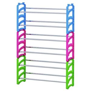 Furinno Wayar 6-Tier Shoe Rack, Chrome