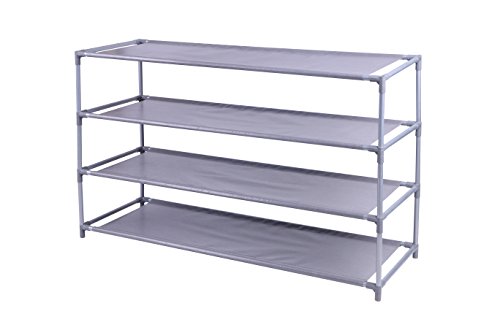 Home Basics 20 Pair Non-Woven Shoe Rack (4-Tier Wide)