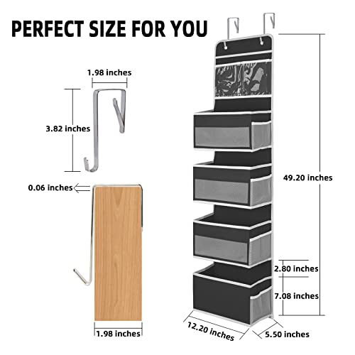 Over Door Hanging Organizer Storage (Black)