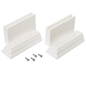 zenna home bathroom leg extension kit spacesavers, 3" - 4.5", white 2 pieces