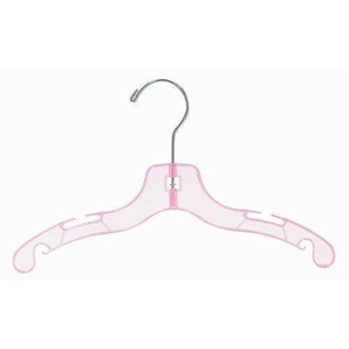 Pink Plastic Dress Hanger 12" (Pack of 25) Servicrt Clotheshanger Hangers Clothes Hangers Clothing Hangers Hanger Rack Storage Hangers Closet Clothes Organizer Hangers for Clothes