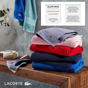 Lacoste Heritage Supima Cotton Bath Sheet, Meteorite, 35" x 70"