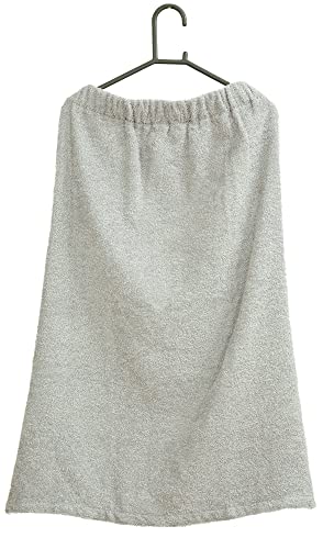 ERINA Bath Wrap Cotton Towel Bathrobe, Women's Body Wrap Towel For Shower, Adjustable Strap, Durable, Absorbent, Body Towel Wrap For Home, Hotel, Salon and Spa (Grey)