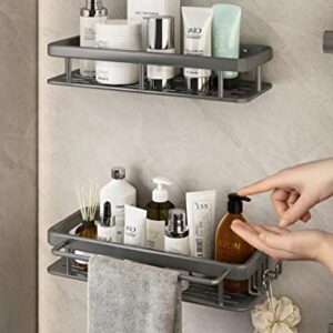 shower shelf for inside shower storage bathroom shower Organizer No Drilling ，Large Capacity，Rustproof Shower adhesive shower shelves shower wall caddy （Pack of 2）