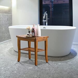 Teak Bath Tray and Teak Shower Bench for Your Bathroom