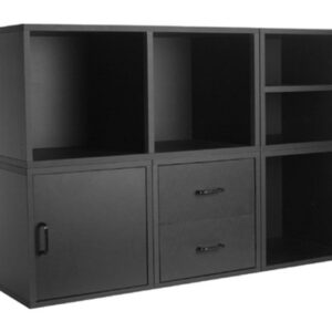 Foremost 340006 Modular 6-in-1 Shelf Cube Storage System, Black