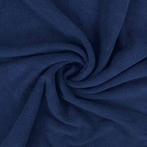 Utopia Towels Bundle Pack of 600 GSM Bath Sheet Set (2-Pack) and Banded Bath Mats (2-Pack) – 100% Ring-Spun Cotton – Highly Absorbent – Soft & Luxurious – Navy