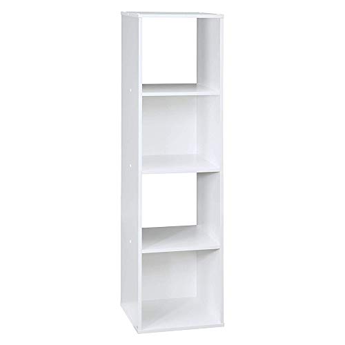 ClosetMaid Home Stackable 4-Cube Cubeicals Organizer Storage, White (2 Pack)