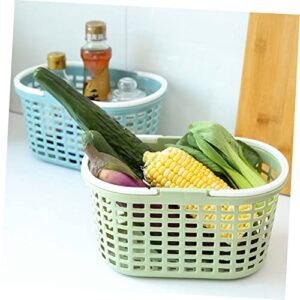 PLAFOPE 3pcs Portable Storage Basket Plastic Basket with Handle Pantry Organizer Basket Bathroom Caddy Organizer Cleaning Caddy Bathroom Shower Basket Shower Caddy Storage Rack Portable