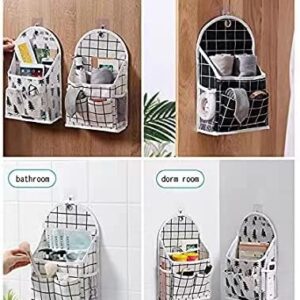 Recreation Wall Hanging Storage Bag Waterproof Over The Door Closet Organizer Hanging Pocket Linen Cotton Organizer Box Containers for Bedroom Bathroom kitchen office (1) (JJ33568)